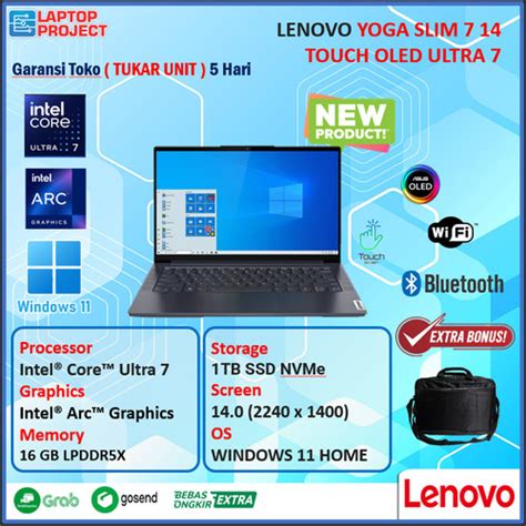 Jual LENOVO YOGA SLIM TOUCH OLED ULTRA H GB TB W OHS WUX FULLPAKET