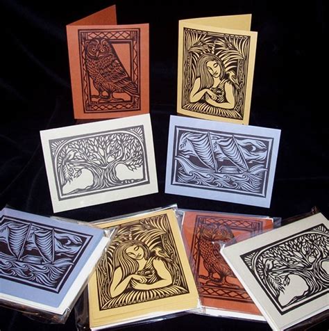 6 Card Set Tree Of Life Note Cards Etsy