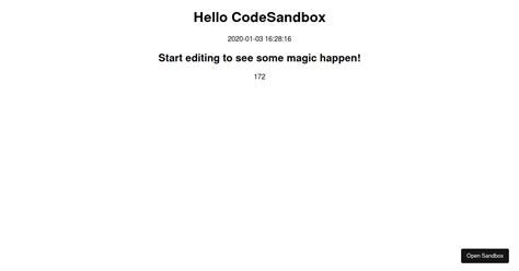 Moment React Js Codesandbox