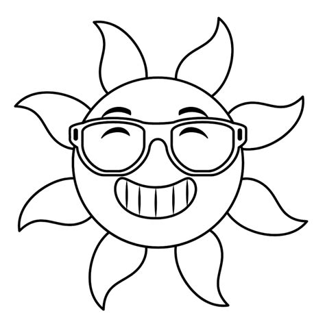 30 Sunglasses Coloring Pages Free Printable Pdf And Online Coloring