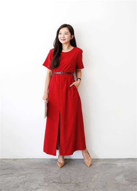 Front Slit Maxi Dress Justlove Closet