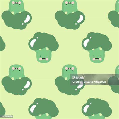 재미 브로콜리 패턴 벡터로 삽화합니다 인사말 카드 포스터 배너 메뉴 카드 또는 스틱 팩인쇄 옷 직물 벽지에 인쇄 건강한 식생활에