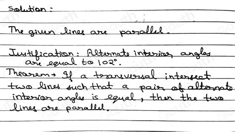 solved determine whether the lines shown are “parallel” or “not