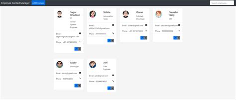 Github Callme Oceanemployee Contact Manager Ui