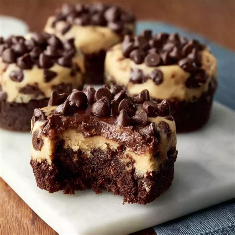 How To Make Chocolate Chip Cookie Dough Brownie Bites A Dessert
