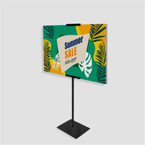 Double Sided Graphics Display Easel Fully Adjustable Picture