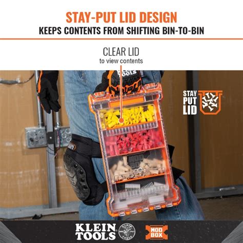 Klein 54812mb Modbox Half Width Short Component Box Bc Fasteners And Tools