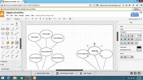 DIAGRAM ERD Menggunakan Draw Io Andhika R Y YouTube
