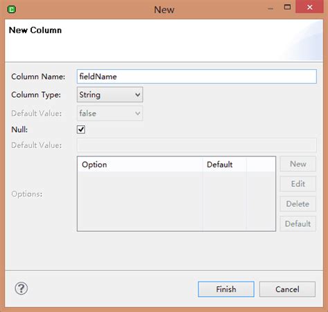 Model Structure Field Column Data