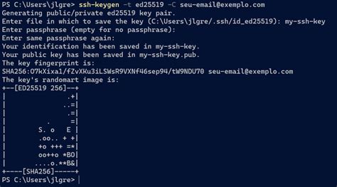Github Autenticação Git Via Chave Ssh J L Gregório