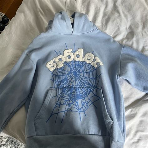 Spider Sweaters Sp5der Light Blue Mens Sweater Poshmark