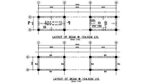 Layout Of Beam Has Given In The Autocad 2d Dwg Drawing File Artofit