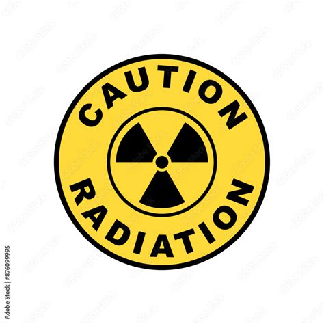 Nuclear Hazard Ionizing Radiation Danger X Rays Trefoil Warning Symbol