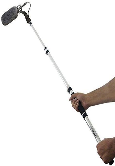 Pyle Telescope Microphone Boom Fish Pole For Shotgun Mics