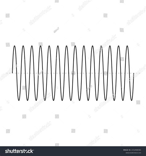 Sine Wave Sinusoidal Waveform Vector Illustration Stock Vector Royalty Free 2152946581