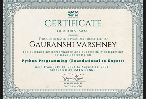 Gauranshi Varshney On Linkedin Python Programming Datasense Pythondeveloper Bootcamp