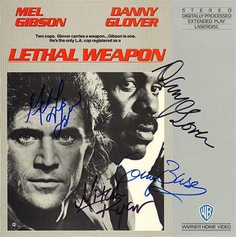 Lethal Weapon Cast Signed Movie Soundtrack Laserdisc Album