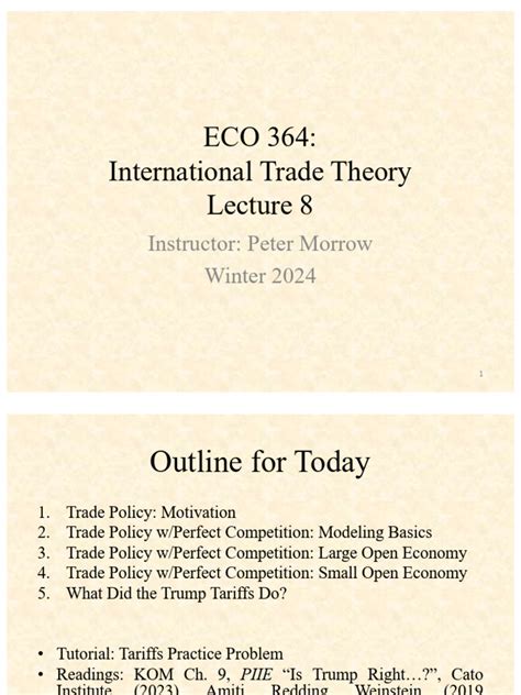 Lecture 8 Pdf Economic Surplus Tariff