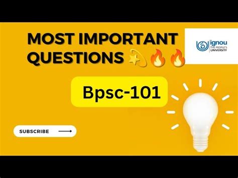 BPSC MOST IMPORTANT QUESTIONS Ignou Bapoliticalscience YouTube