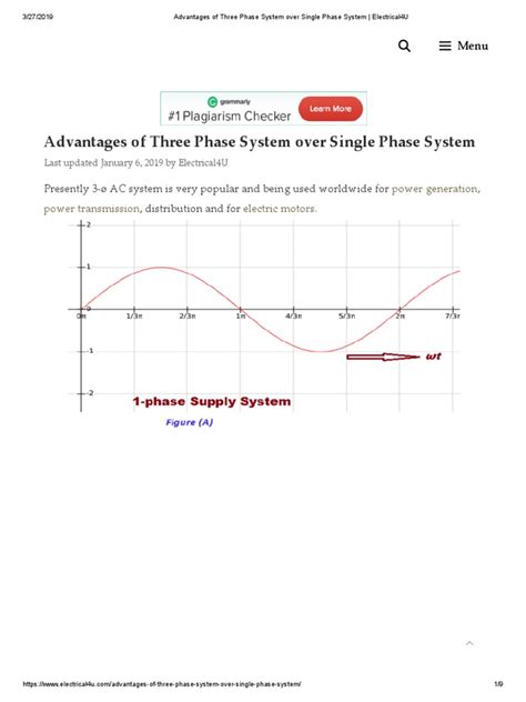 Advantages Of Three Phase System Over Single Phase System Pdf