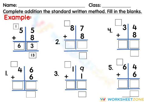 Addition Within 100 Worksheet