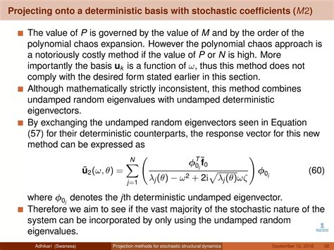 Projection Methods For Stochastic Structural Dynamics Ppt