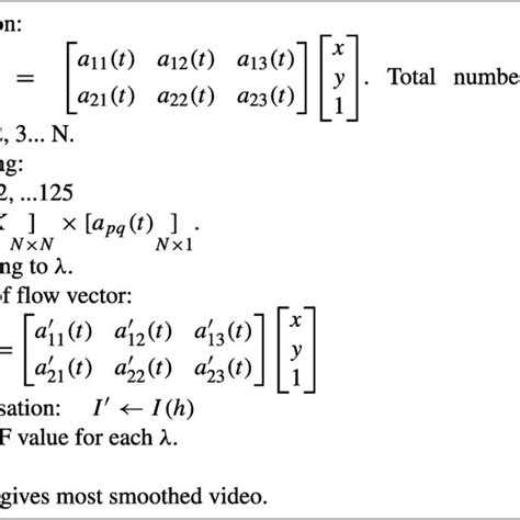 Steps Follows In Motion Smoothing Download Scientific Diagram