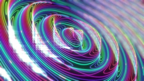 Ai Data And Technology Cyber Big Data Circles Research 3d Stock Illustration Illustration Of