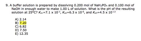 Solved A Buffer Solution Is Prepared By Dissolving Chegg