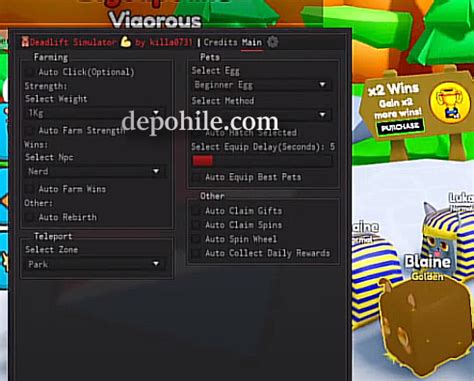 Roblox Deadlift Simulator Script Farm Teleport Hilesi İndir