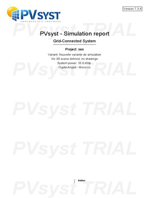 Rapport Pvsys Pdf Photovoltaics Electronics