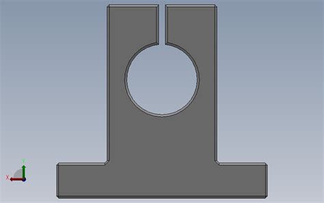 Sh A[sh20a]光轴支撑固定座 Solidworks 2018 模型图纸下载 懒石网