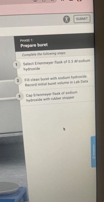 a lab data verify your volume measurement initial