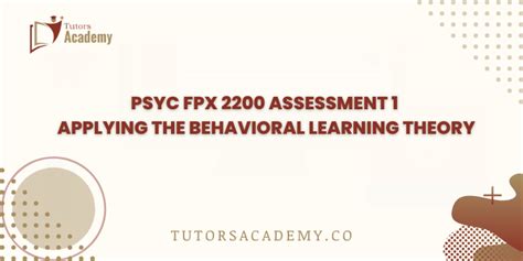 Psyc Fpx 2200 Assessment 1