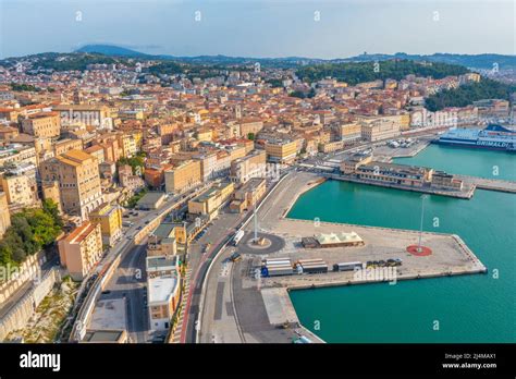 Ancona Italy September 26 2021 Cityscape Of Italian Town Ancona
