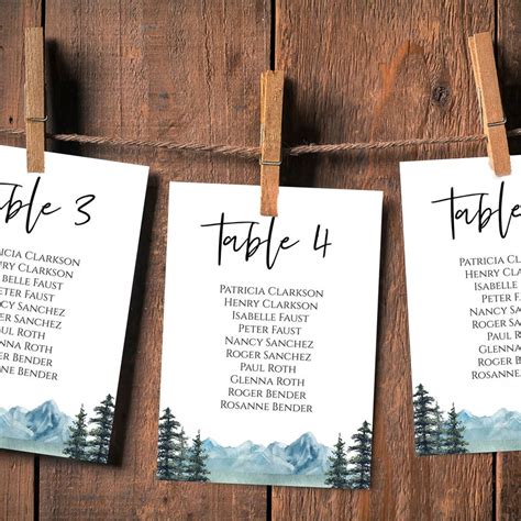 Table Assignment Etsy