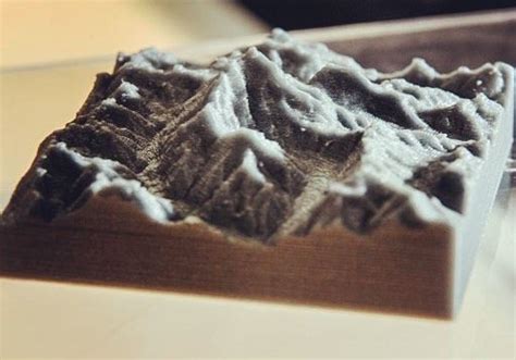 3d Printed Mountain Range Model Saves Lives
