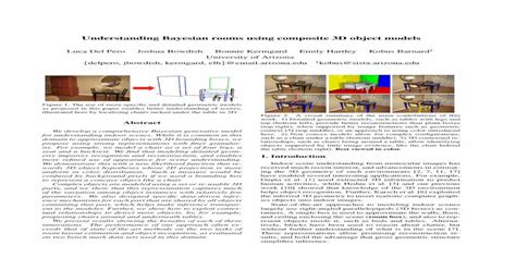Pdf Understanding Bayesian Rooms Using Composite 3d Object Models