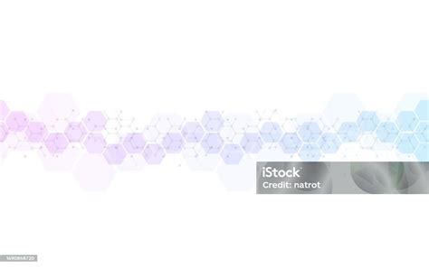 육각 패턴 배경 유전 연구 분자 구조 화학 공학 혁신 기술의 개념 설계 의료 과학 및 의학 배경에 사용 Dna에 대한 스톡 벡터 아트 및 기타 이미지 Istock