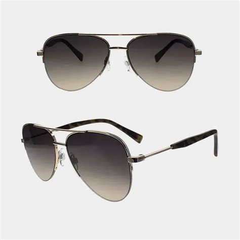 China Half Frame Aviator Metal Sunglasses Manufacturers And Suppliers