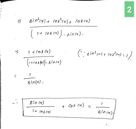 [solved] Simplify The First Trigonometric Expression By Writing The