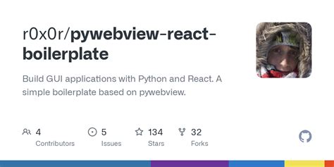 Github R0x0rpywebview React Boilerplate Build Gui Applications With Python And React A