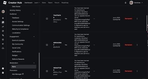 Exploiter Banning My Players Too Many Creator Hub Bugs Developer Forum