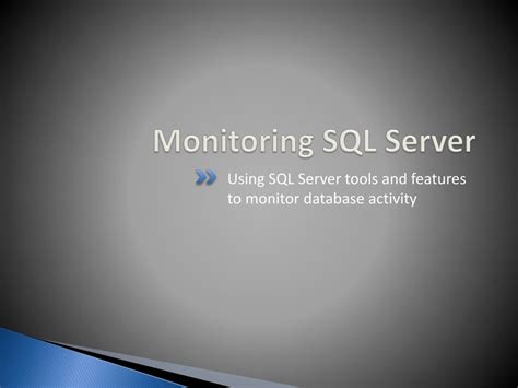 Ppt Practical Sql Server Performance Monitoring And Optimization