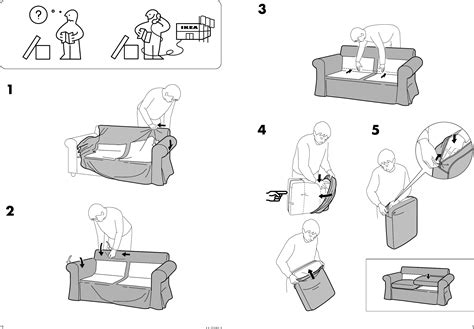 Ikea Ektorp Sofa Cover Assembly Instruction 9
