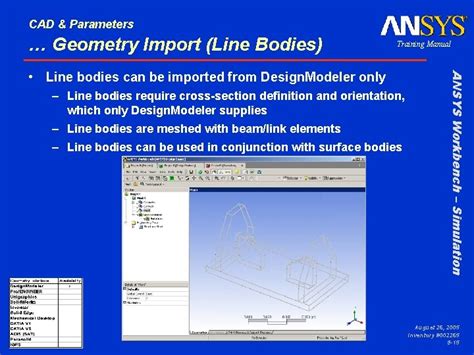 Chapter Nine Cad Parameters Cad Parameters Chapter Overview