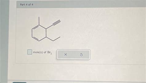 Solved Quanotatively 1 Mol Of Br2 Is Consumed Per Mole Of