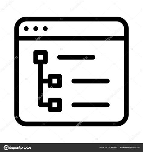 Tree View Layout Simple Line Illustration Stock Vector Image By ©get4net 237930360