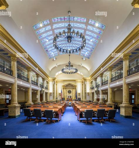 The Senate Chamber Of The Kentucky State Capitol Building At 700
