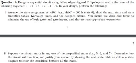 Solved Design A Sequential Circuit Using Falling Chegg